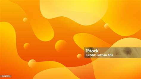 추상적으로 주황색과 노란색 배경색 구성 선과 원 점의 조합이있는 추상적 인 배경을 광고 배너 판매 배너 템플릿 프리젠 테이션에 사용할 수 있습니다 0명에 대한 스톡 벡터