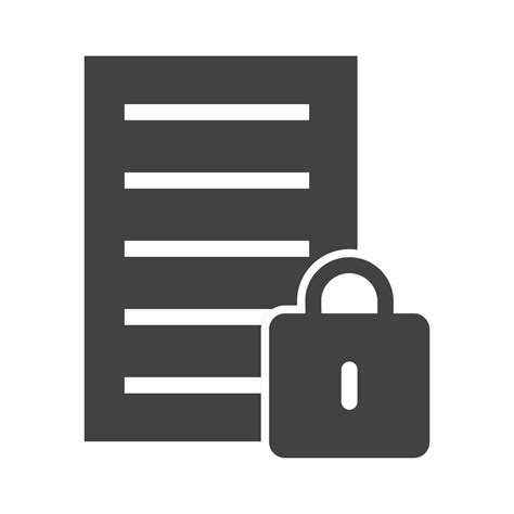 Secure Data Glyph Black Icon 8310459 Vector Art At Vecteezy