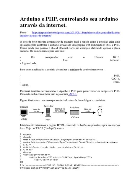 Arduino E Php Pdf Arduino Php