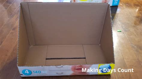 DIY Cardboard Bookshelf On A Budget Making Days Count