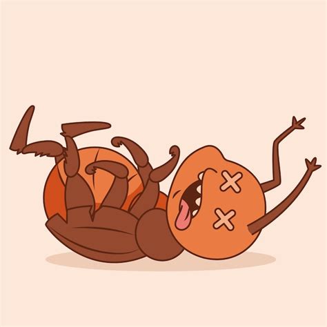 Premium Vector Hand Drawn Roach Cartoon Illustration