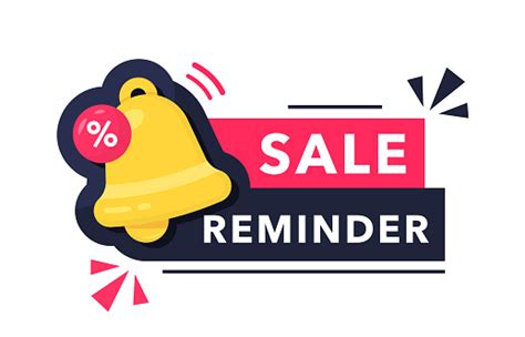 판매 알림 아이콘입니다 퍼센트 기호와 벨이 있는 광고 그림 벨이 있는 최신 웹 배너 요소입니다 소매 상점 소셜 미디어 광고 벨이 있는 판매 알림 광고 표시 소셜 네트워킹에