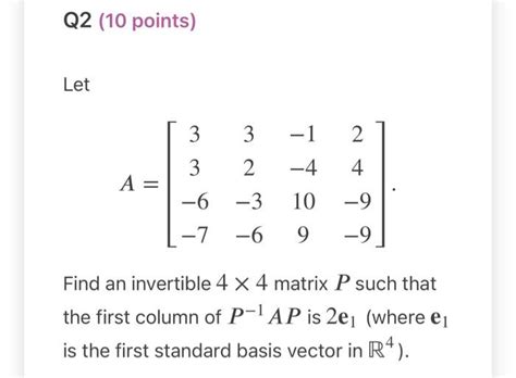 Solved Let A Find An Chegg Com