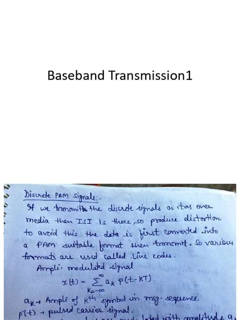 baseband transmission 1 pdf
