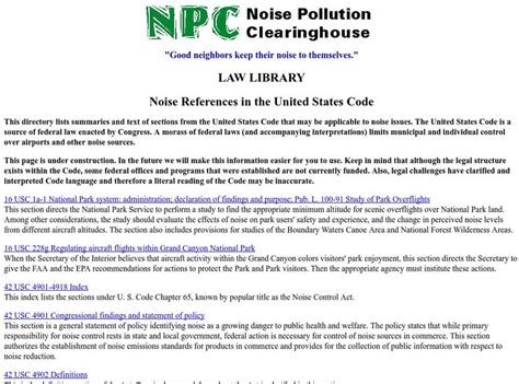 Noise References In The United States Code Handout For 9th 10th Grade Lesson Planet Noise References In The United States Code Handout For 9th 10th Grade Lesson Planet