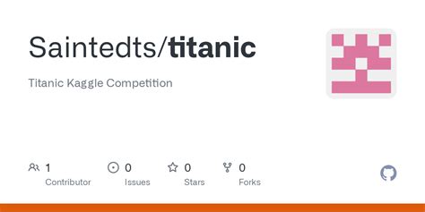 Github Saintedts Titanic Titanic Kaggle Competition