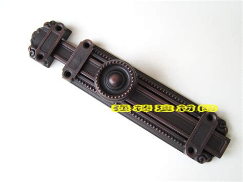 美国双山仿古黑纯铜大门明插销门古典工艺明插销us10b 强棒建材网