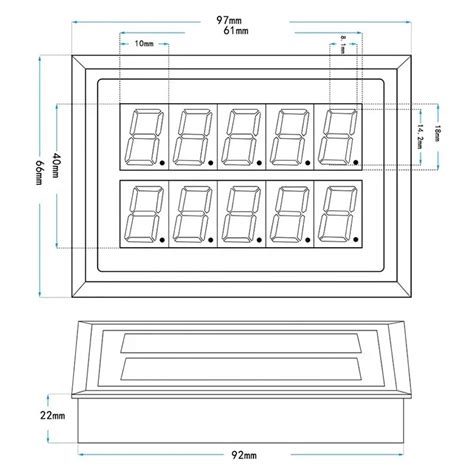 Taidacent Modbus 7 Segment Display 0 56 Inch Digital LED