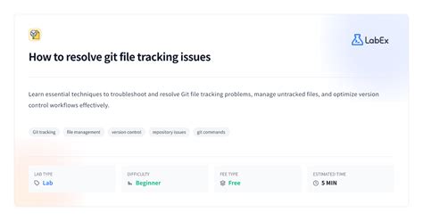 How To Resolve Git File Tracking Issues Labex