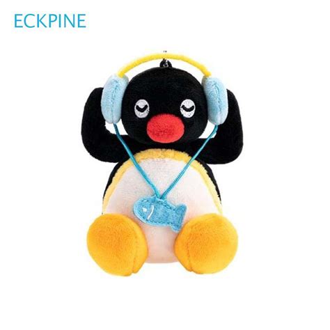 Eckpine Pingu Plush Toys Funny Bread Backpack Pendant Stuffed Penguin