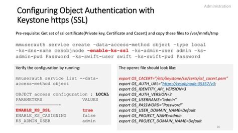 IBM Spectrum Scale Authentication For Object Deep Dive PPTX Cloud Computing Internet