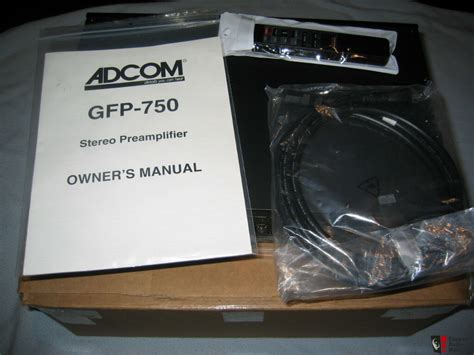 Adcom Gfp 750 Pre Amp With Blue Board Us Made With Original Box Remote Manual Photo 2420760