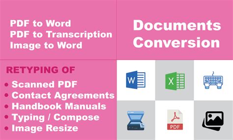 Convert Your Pdf Word Image And More By Bracgrundshind Fiverr