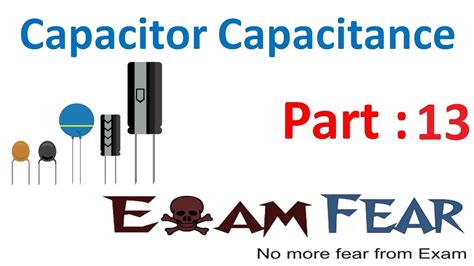 Physics Capacitor And Capacitance Part 13 Numericals Cbse Class 12 Youtube