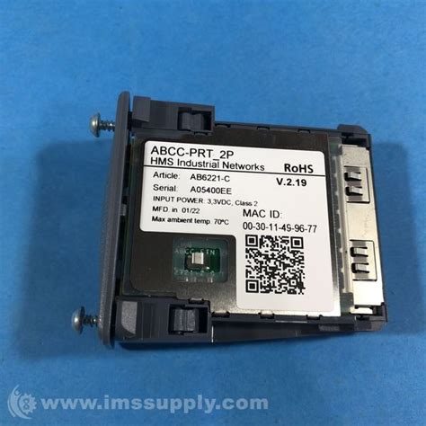 Anybus Abcc Prt 2p Profinet Io 2 Port Ims Supply