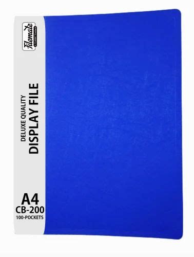 Plastic Filemate A4 Size Display File Deluxe Quality 100 Pockets Blue At ₹ 135 Piece In New Delhi