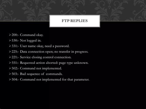 File Tranfer Protocol Ppt