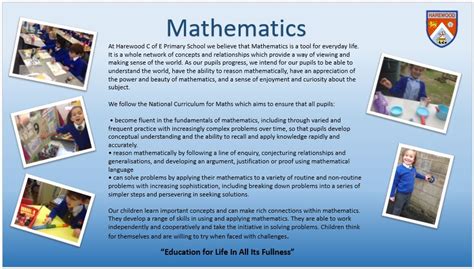 Maths Harewood Church Of England Primary School