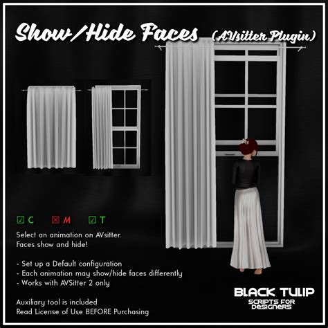 Black Tulip New Script Show Hide Faces Avsitter Plugin
