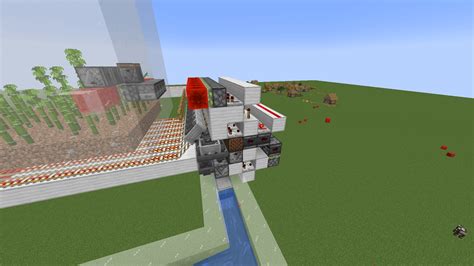 1 Block Wide Tileable Toggleable Minecart Unloader Automatic Dispenser Rredstone
