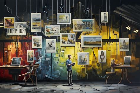 Premium Ai Image Navigating Digital Horizons Mobile Marketing And Web Design Innovations