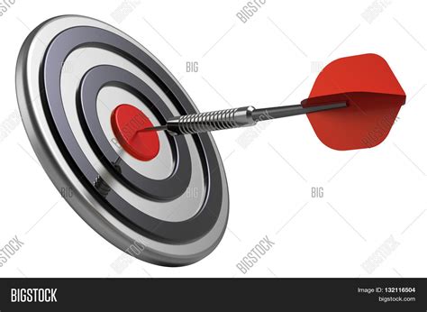 Red Target Dart Close Image Photo Free Trial Bigstock