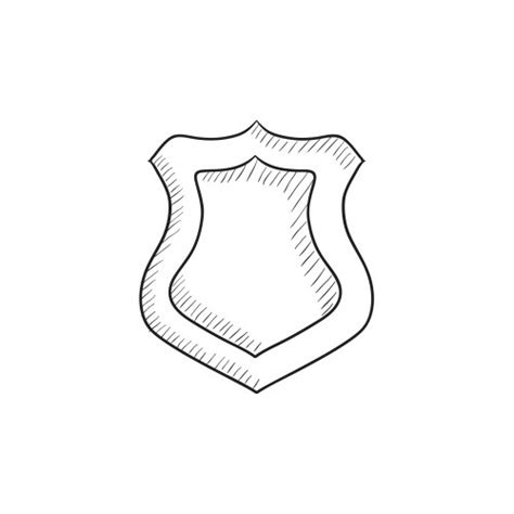 Police Badge Drawing Vector Images Over
