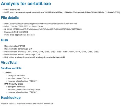 Misp Playbook Malware Triage Koen Van Impe Vanimpe Eu