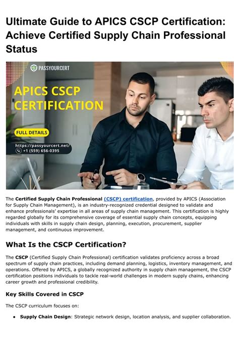 Ppt Ultimate Guide To Apics Cscp Certification Achieve Certified Supply Chain Professional Ppt Ultimate Guide To Apics Cscp Certification Achieve Certified Supply Chain Professional