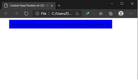 Belajar Position Di CSS Lebak Cyber