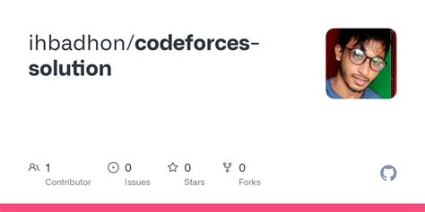 Github Ihbadhon Codeforces Solution