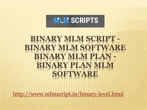 Ppt Binary Plan Mlm Software Powerpoint Presentation Free Download