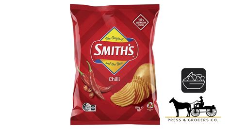 Smiths Chips Chilli 170g Press And Grocers Co