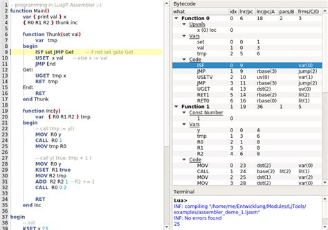 GitHub Rochus Keller LjTools LuaJIT Bytecode Parser Viewer Assembler And Test VM Lua