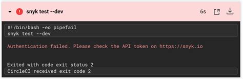 Intermittent Snyk Error In Circleci · Issue 2160 · Gsa · Github