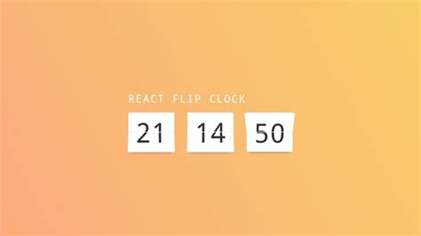 React Flip Clock