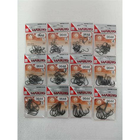 Maruto 9644 Chinu Ring Curved Hook Mata Kail Pancing Shopee Malaysia