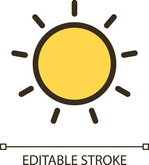 Sun Pixel Perfect Rgb Color Ui Icon Brightness Tool Photo Editor Instrument Simple Filled