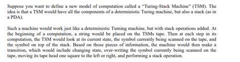 solved suppose you want to define a new model of computation