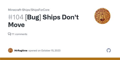 [bug] Ships Dont Move · Issue 104 · Minecraft Ships Shipsforcore · Github
