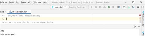 Flutter Disabled Run And Loading Button In Android Studio Stack Overflow