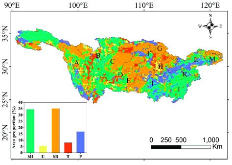 The Spatial Regions Of Et Driven By Climatic Factors In The Yrb From
