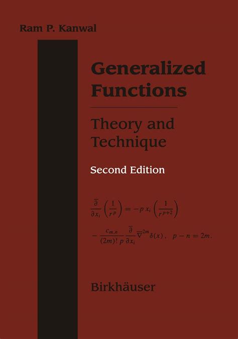 Generalized Functions Theory And Technique Theory And Technique