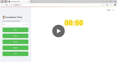 Introducing My Countdown Timer App With Python Streamlit And Pygame