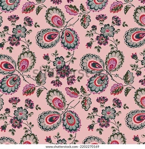 Fractal Art Textile Design Abstract Batik Stock Illustration 2202270169 Shutterstock Flower