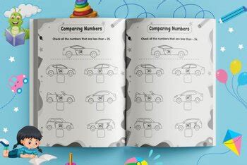 Comparing Numbers Math Worksheets Vol By Sara Art TPT