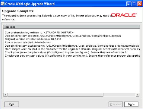 Upgrading To Weblogic Version 10350