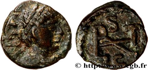 Royaume Ostrogoth Athalaric Nummus Au Monogramme Bmv 705056 Mérovingiennes