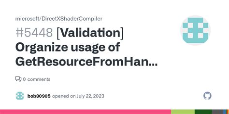 Validation Organize Usage Of Getresourcefromhandle And
