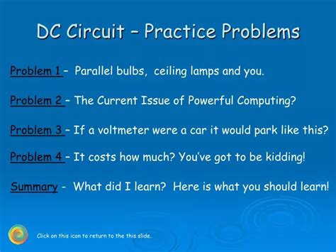 PPT DC Circuit Practice Problems PowerPoint Presentation Free